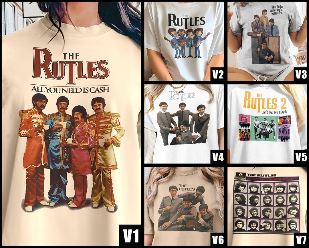 The Rutles V1-V7 T Shirt Movie Poster Print Natural Color Shirt 100% ...