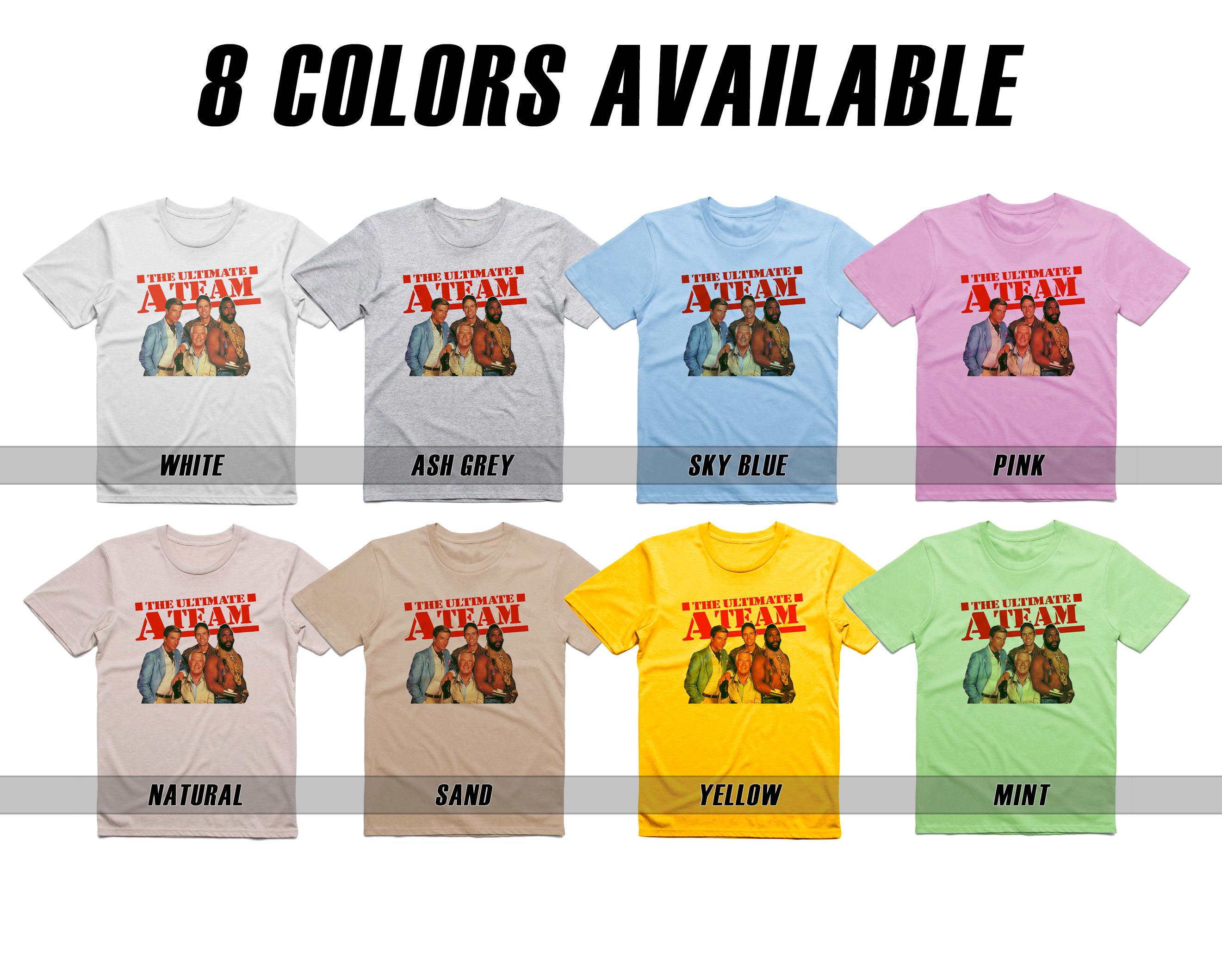 The A-team V2 T Shirt Movie Poster Print Natural Color Shirt 100% ...