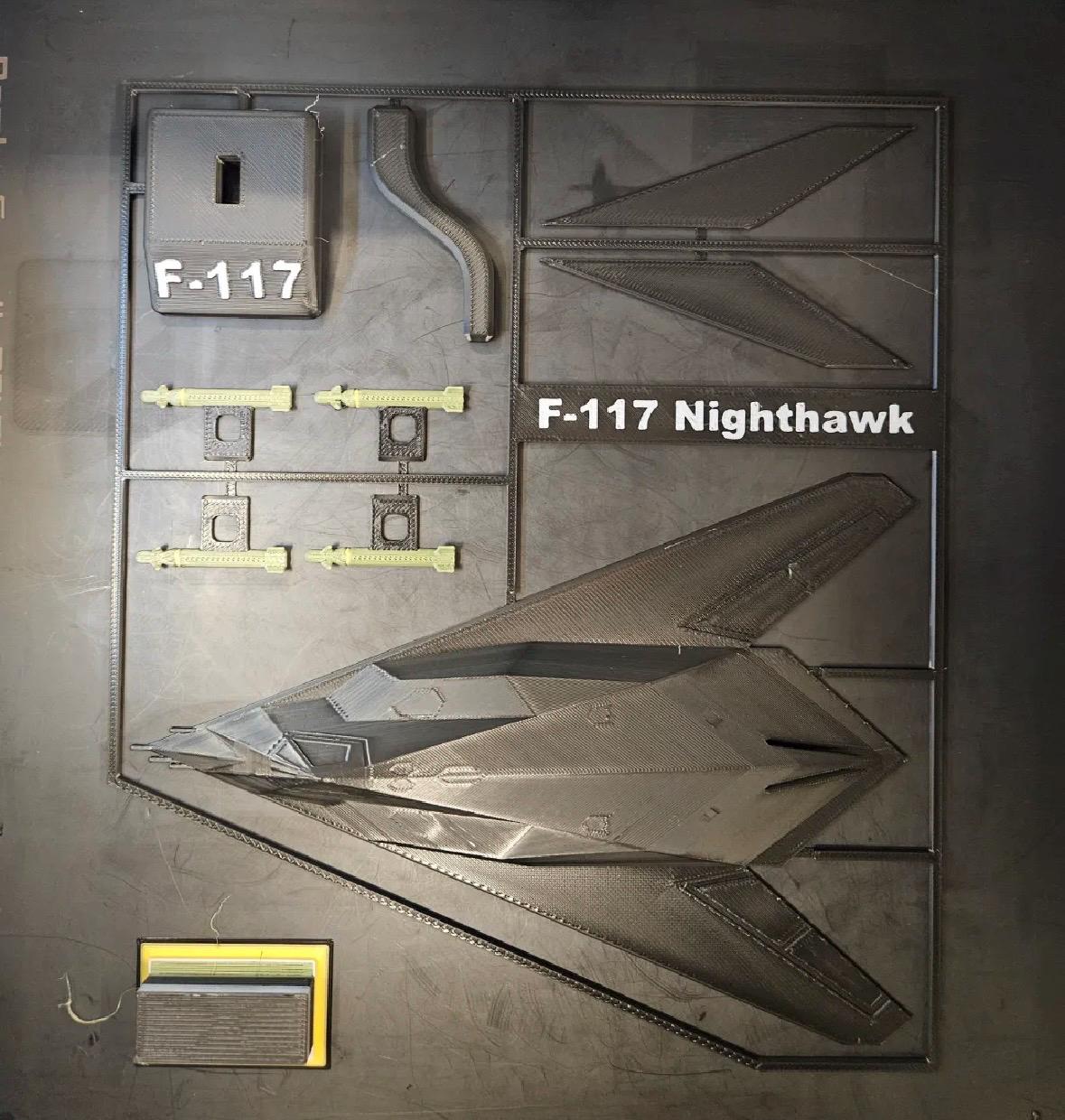 F117 Nighthawk Airplane Model Build Kit - Etsy