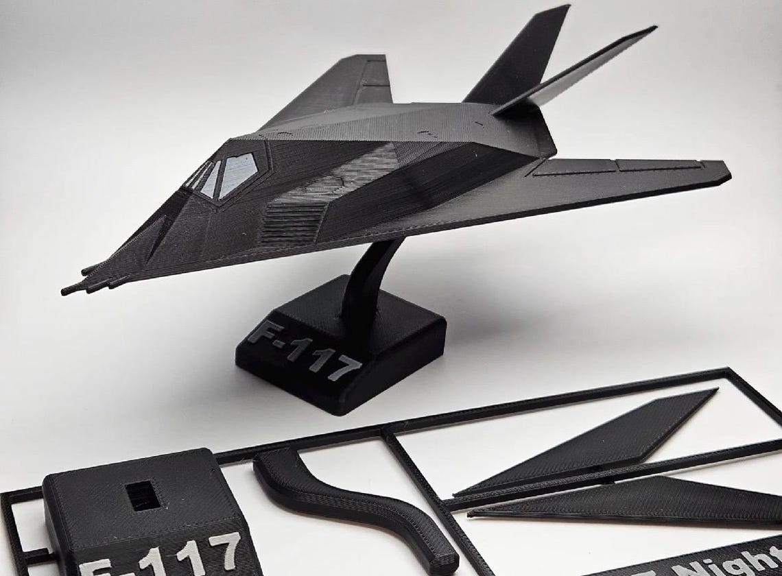 F117 Nighthawk Airplane Model Build Kit - Etsy