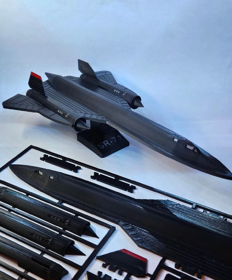 Sr71 Blackbird Model Airplane Build Kit - Etsy