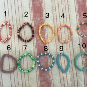Preppy Handmade Clay Bead Bracelets | Stretchy, Pretty, Colorful ...