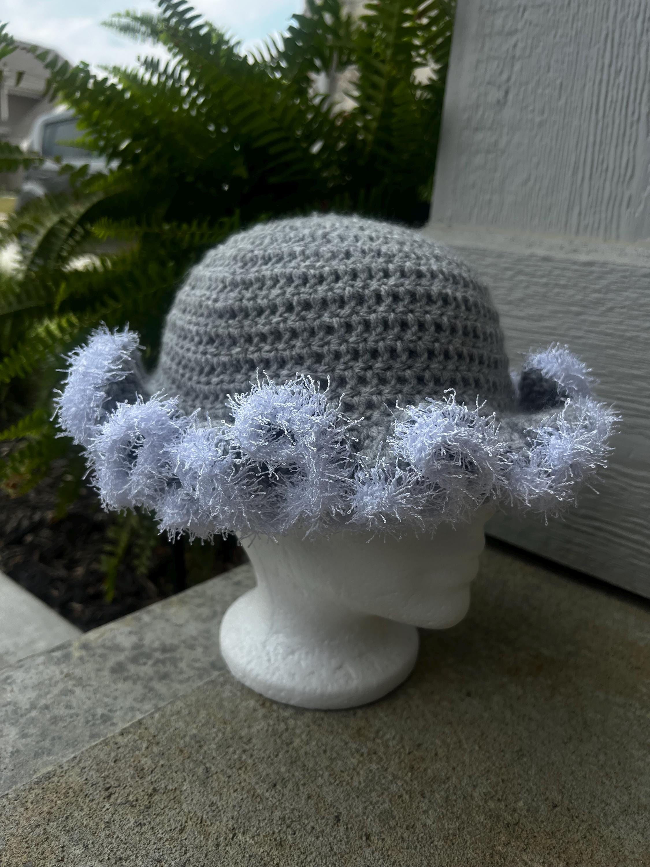 Crochet Ruffle Bucket Hat - Etsy