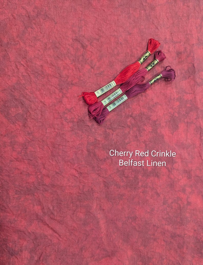 Red Aida Cloth, 14 16 18 22 Count, Hand Dyed Cross Stitching Fabric - Etsy