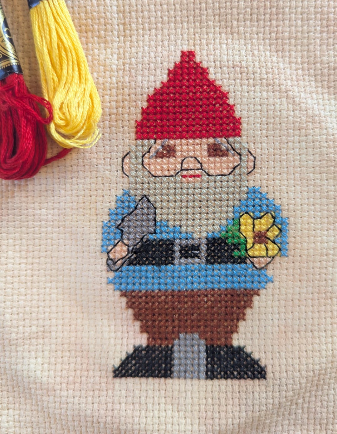 Elwood the Gnome Cross Stitch Pattern, Iowa State Elwood, Cyclones ...