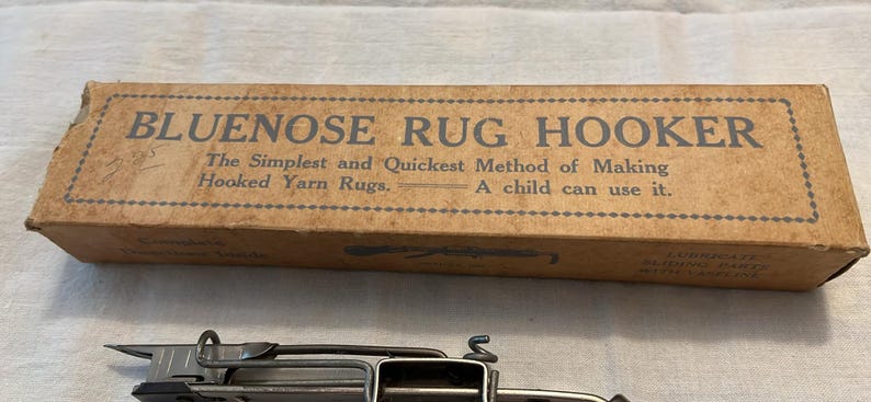 Vintage Bluenose Rug Hooker and Box - Etsy