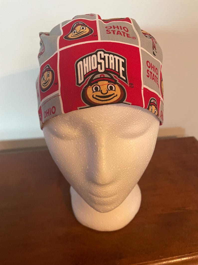 Scrub Cap Euro Style Ohio State University Osu/college Football ...