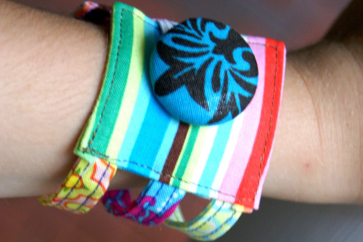 Cuff Bracelet Sewing Pattern Pdf Triple Multi Three Strand Girls Women ...