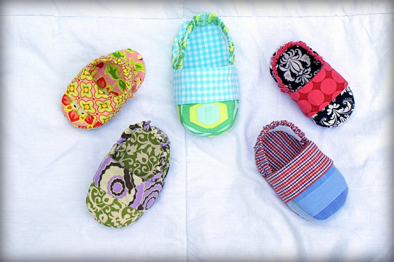 Reversible Baby Shoe Sewing Pattern Loafer Moccasin Bootie Sandal ...