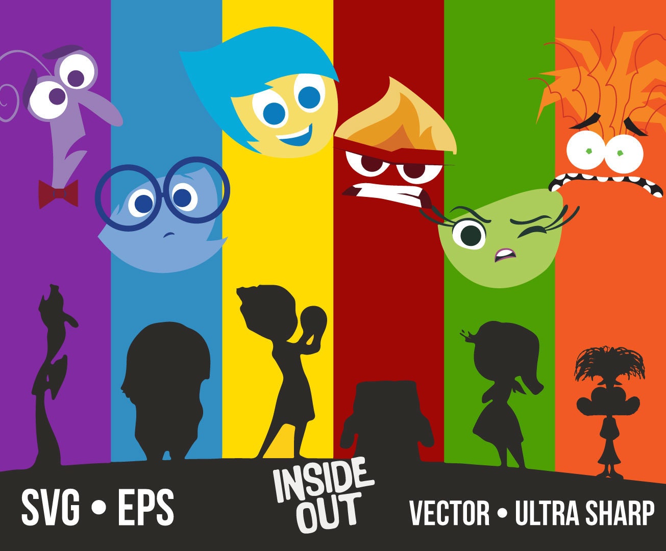 Inside Out Faces Digital Files - Etsy