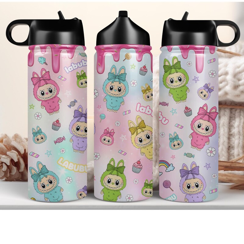 Labubu Water Bottles - Etsy