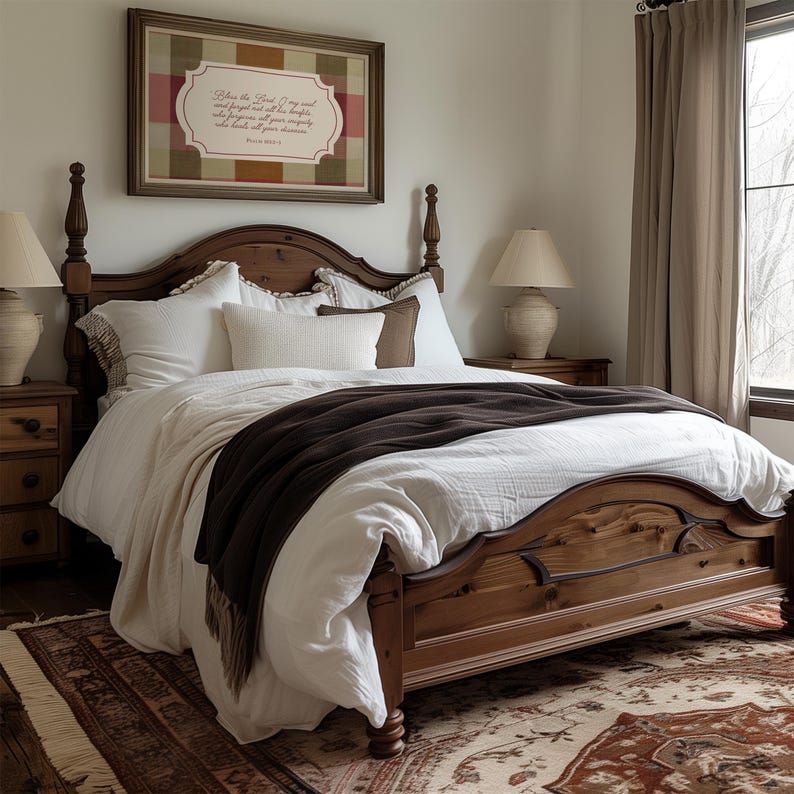 Farmhouse Psalm 103 Printable Typography Art - Rustic Neutral Scripture ...