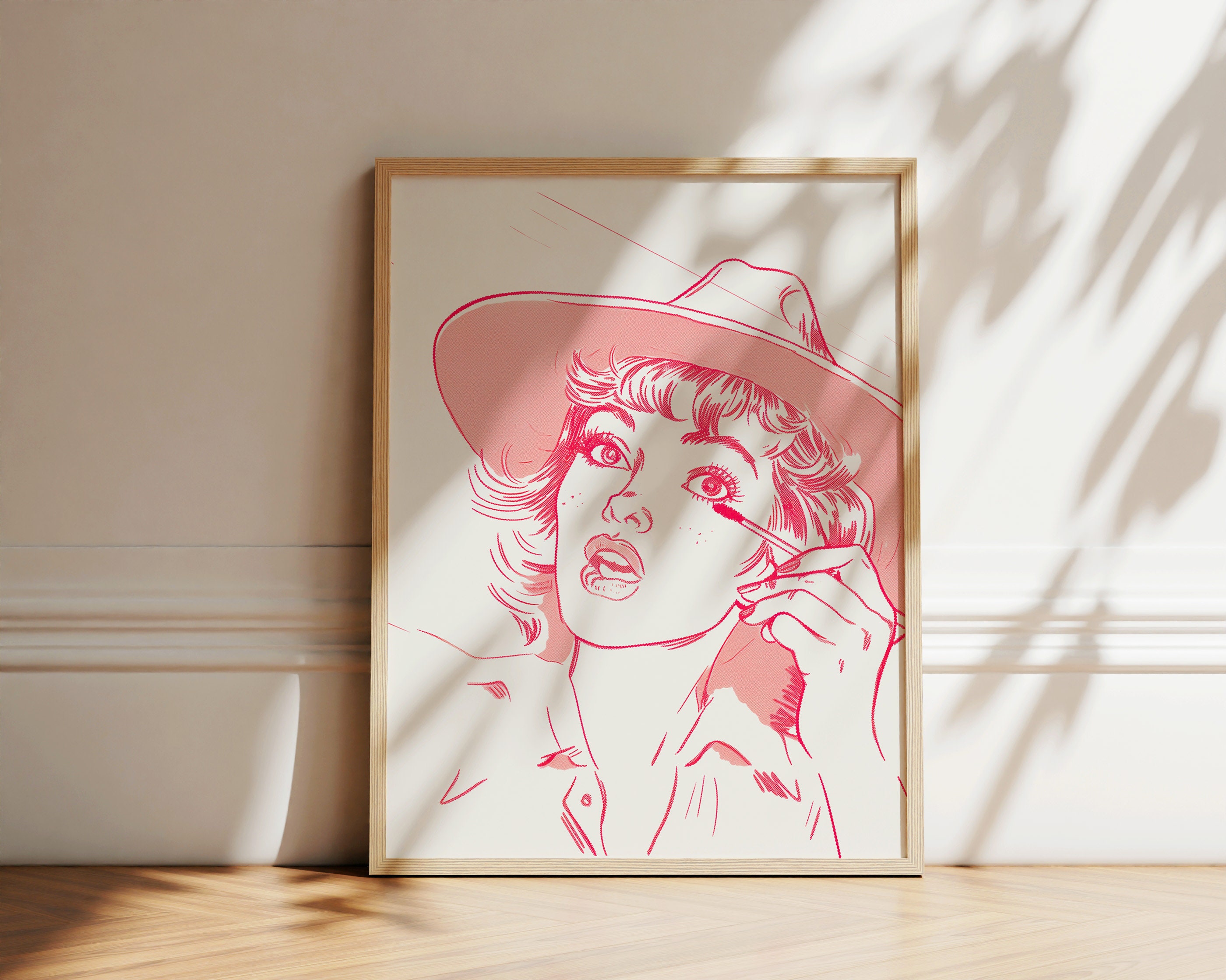 Vintage Western Wall Art Cowgirl Poster Vintage Cowgirl Art Aesthetic ...