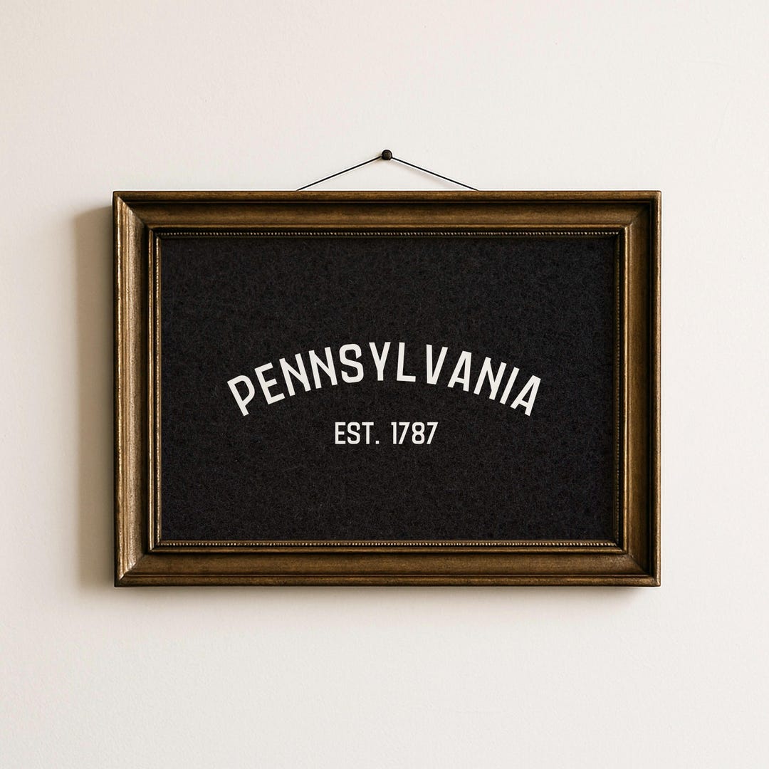 Vintage Pennsylvania Print - Printable Rustic Farmhouse Wall Art ...