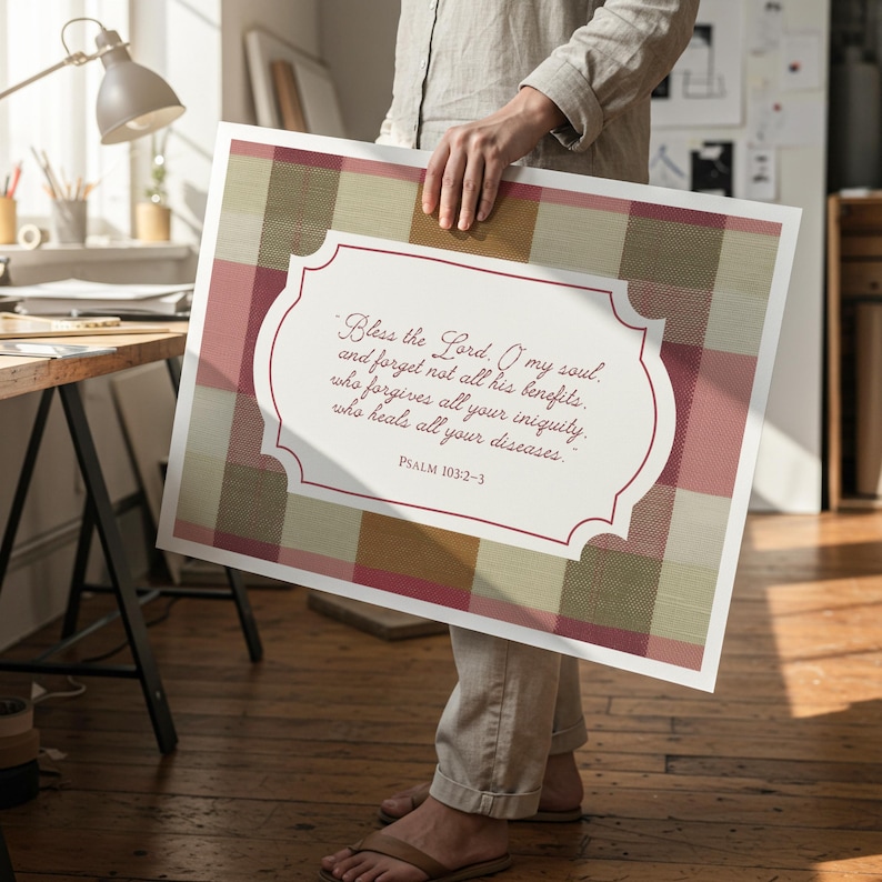 Farmhouse Psalm 103 Printable Typography Art - Rustic Neutral Scripture ...