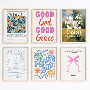 Christian Gallery Wall Art Set: Bible Verse Prints (digital Download ...