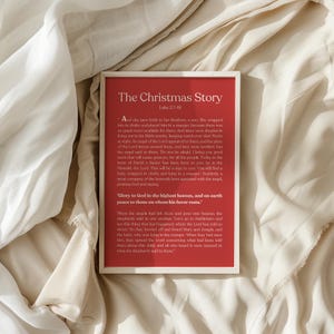 Scripture Wall Art the Story of Christmas Prints Holiday Hosting Decor ...