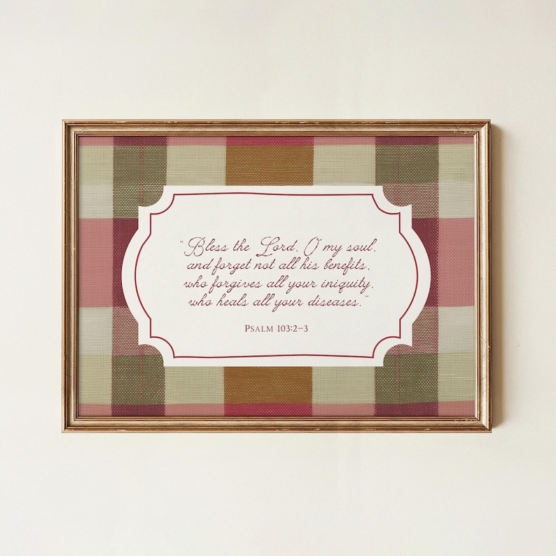Farmhouse Psalm 103 Printable Typography Art - Rustic Neutral Scripture ...
