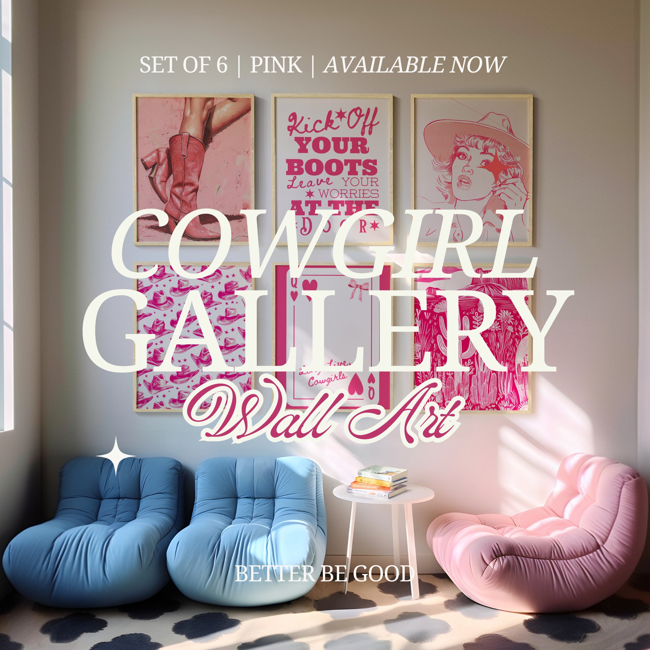 Vintage Western Wall Art Cowgirl Poster Vintage Cowgirl Art Aesthetic ...
