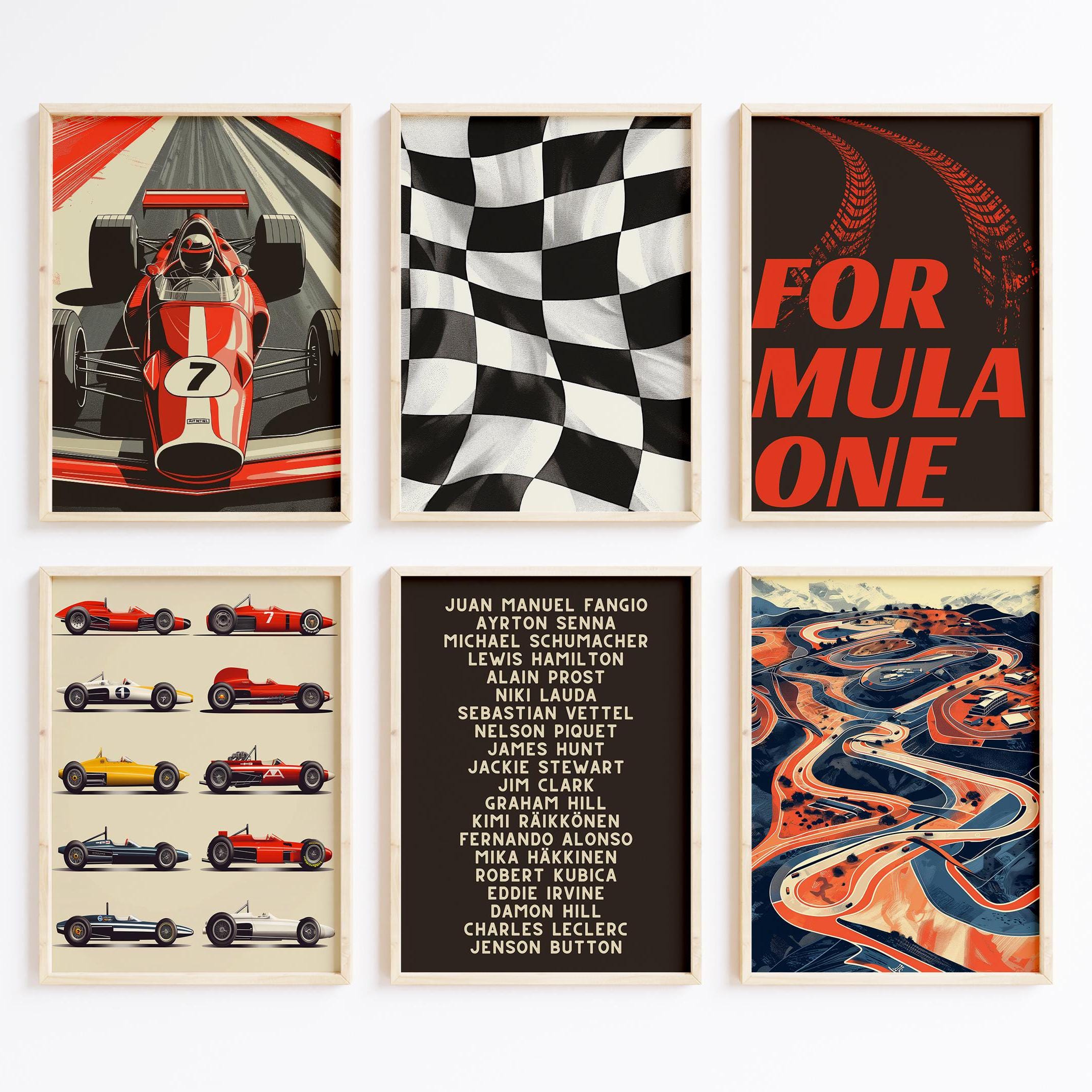 Formula 1 Gallery Wall Art: Red Bull Racing Prints (digital Download ...