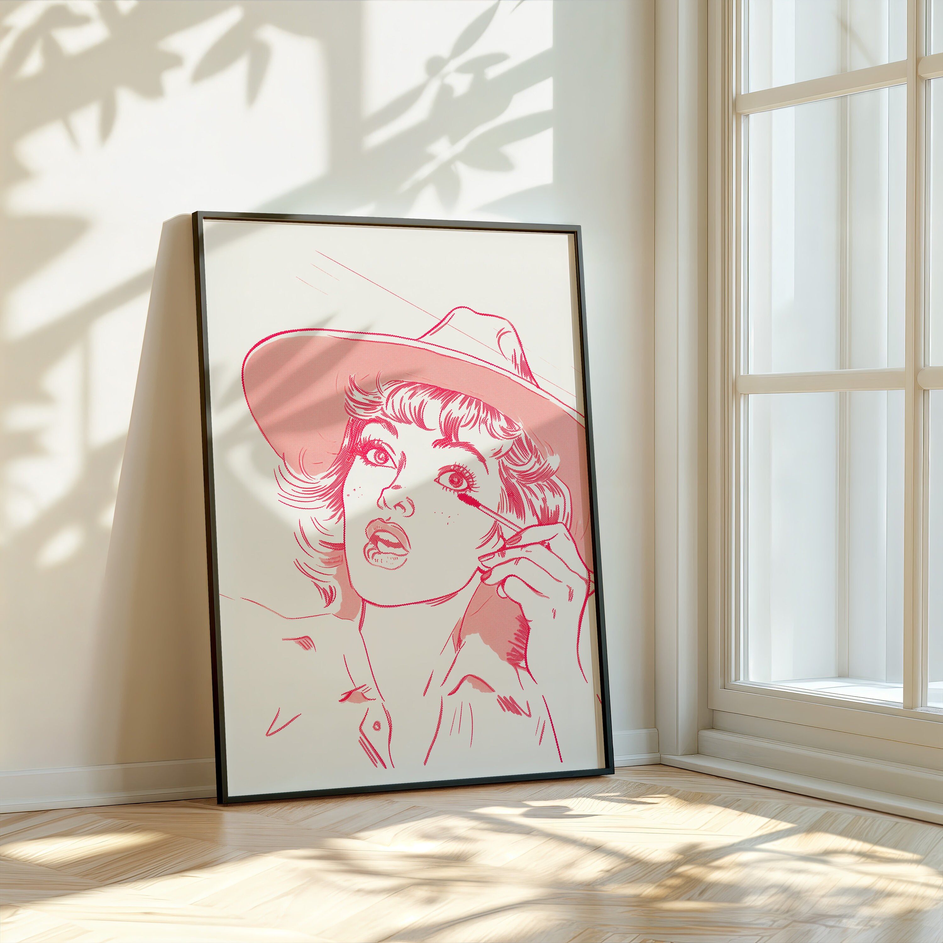Vintage Western Wall Art Cowgirl Poster Vintage Cowgirl Art Aesthetic ...
