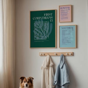 Scripture Wall Art Gallery Set of 6 Prayer Board Printables With ...