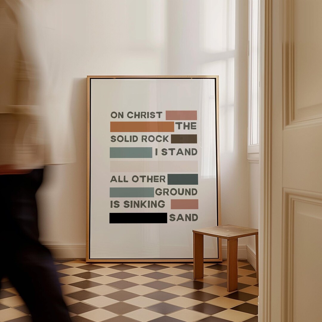 Modern Christian Art Downloadable Prints Song Lyrics Wall Art Aesthetic ...