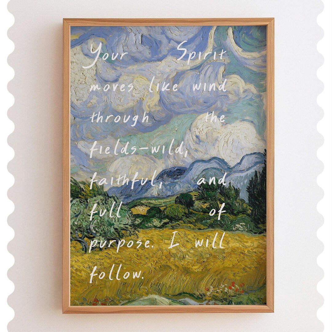 Van Gogh Christian Wall Art | Holy Spirit Prayer Printable | Bible ...