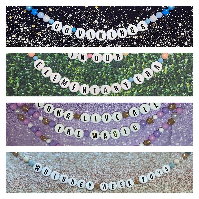 Personalized Friendship Bracelet Banners, Party Decor, Birthday ...