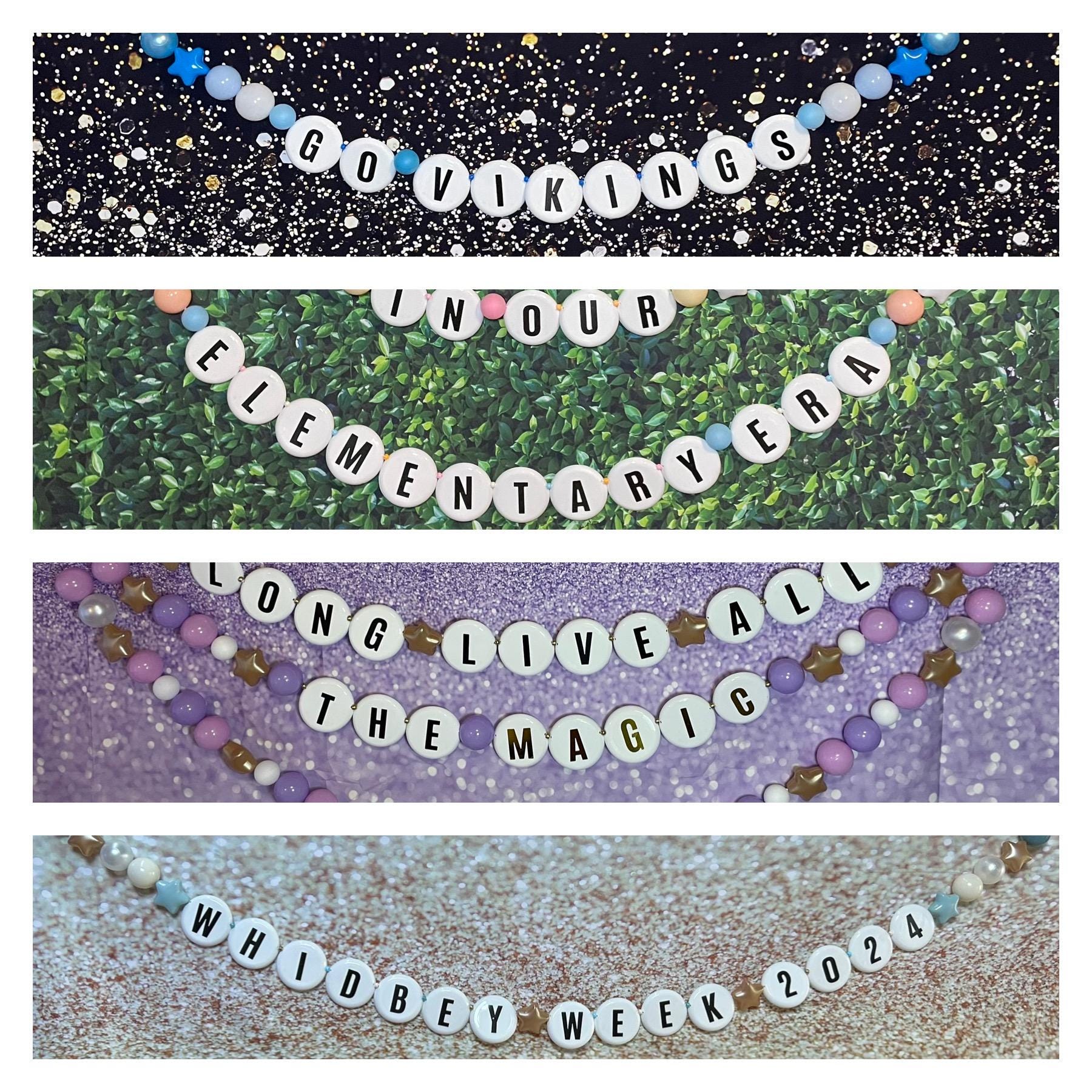 Personalized Friendship Bracelet Banners, Party Decor, Birthday ...