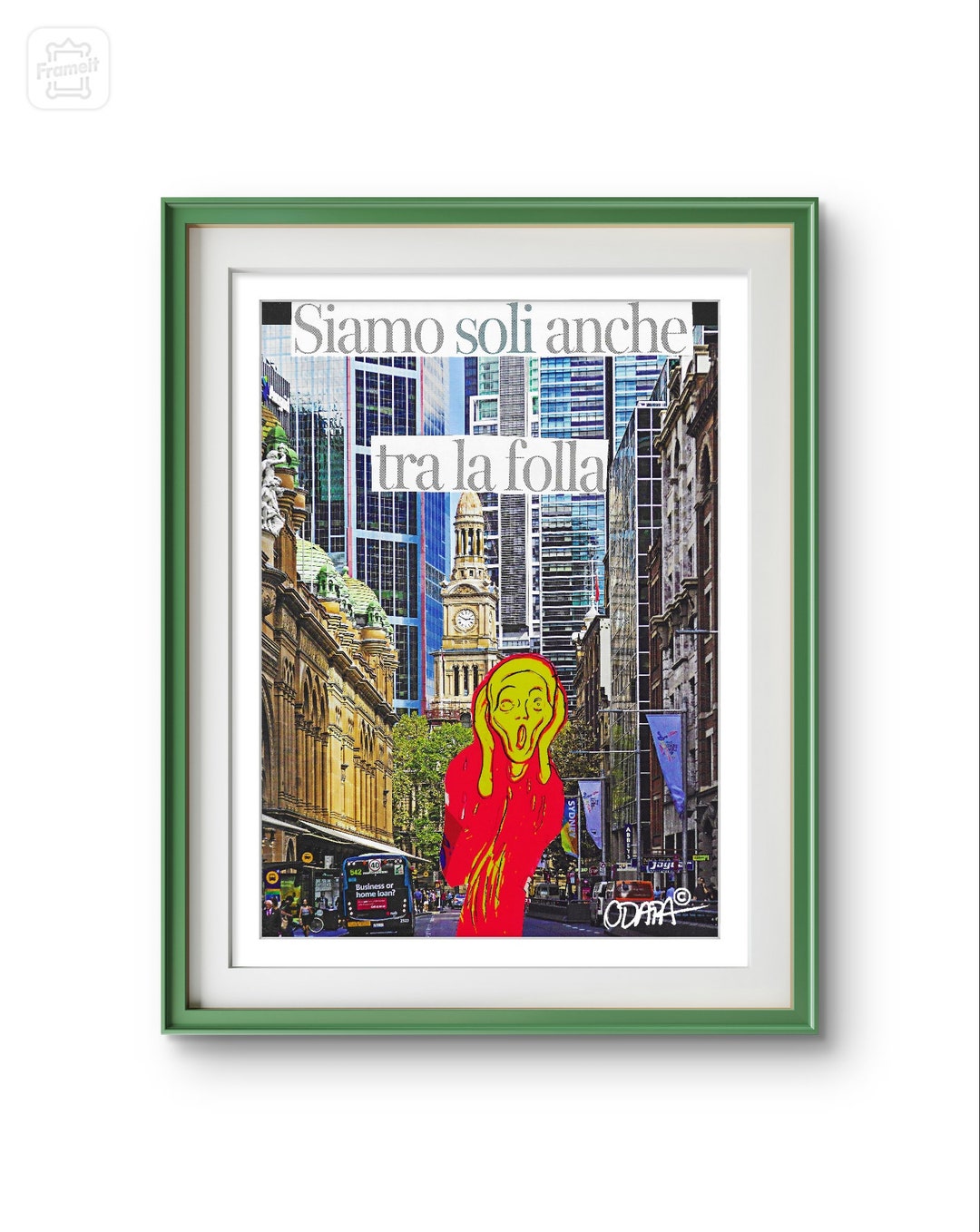 Munch Scream Collage Poster A3 Art Print - Etsy