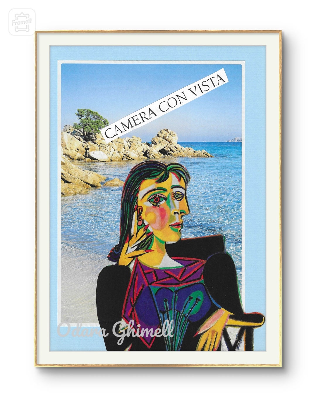 Exclusive A3 Picasso room With a View Art Collage Poster Signed by the ...