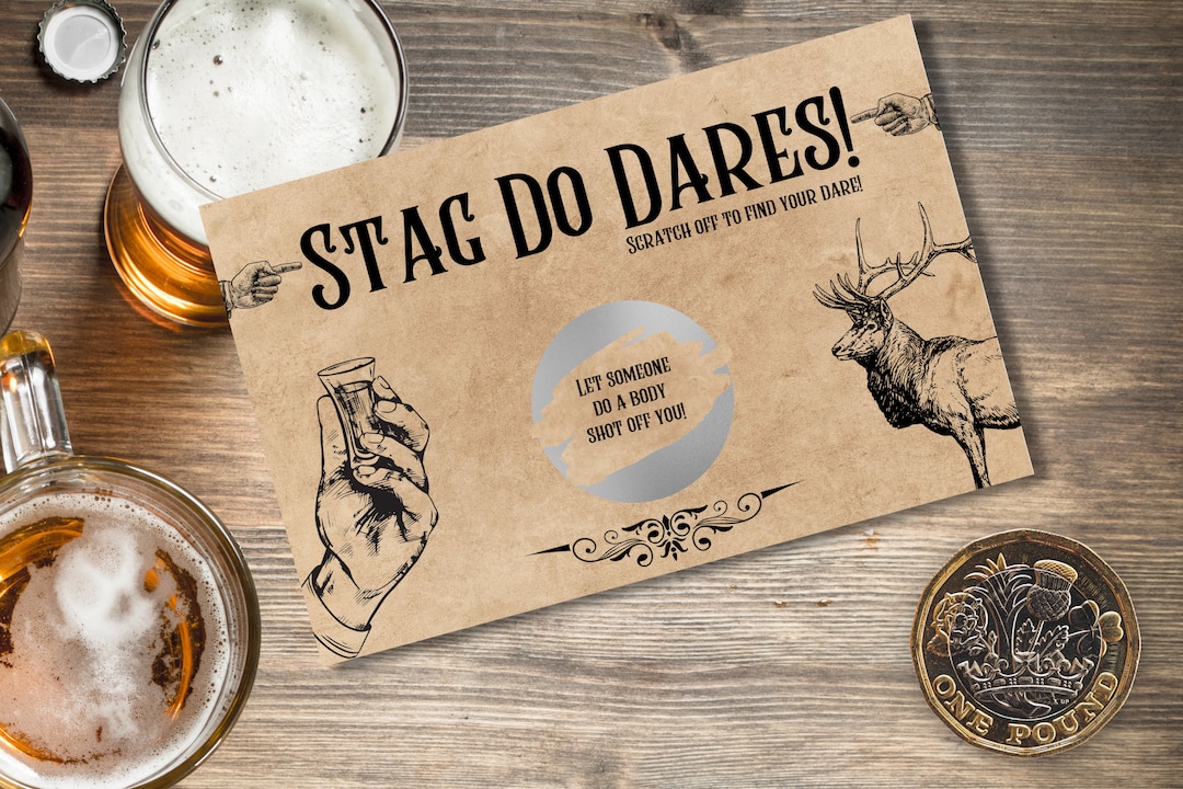 Stag Party Dare Cards - Scratch off - Wedding - Stag - Stag Do - Hen Do ...