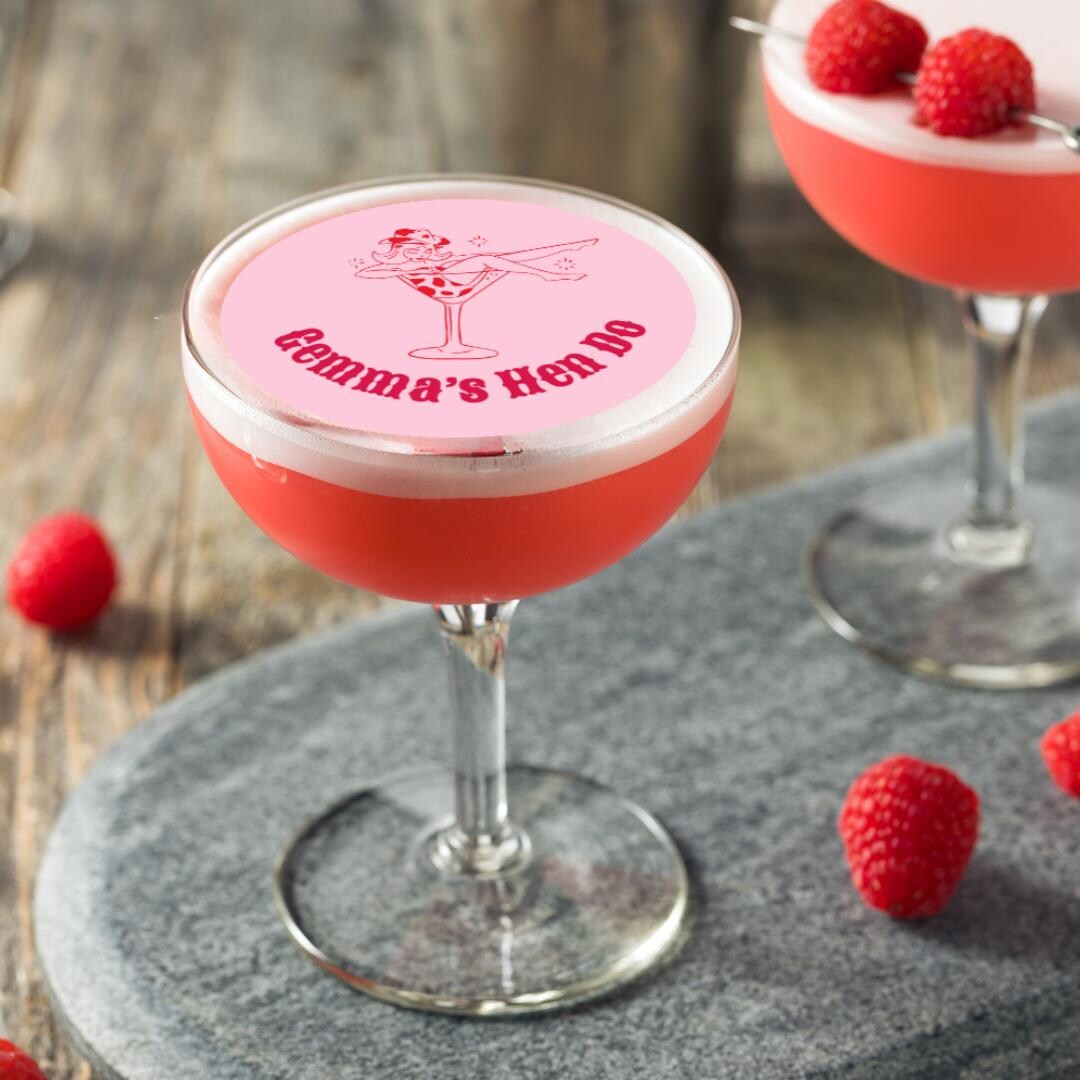 Personalised Edible Hen Party Cocktail Toppers - Hen Do - Celebration ...