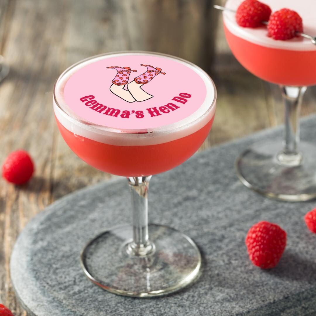 Personalized Edible Hen Party Cocktail Toppers - Etsy