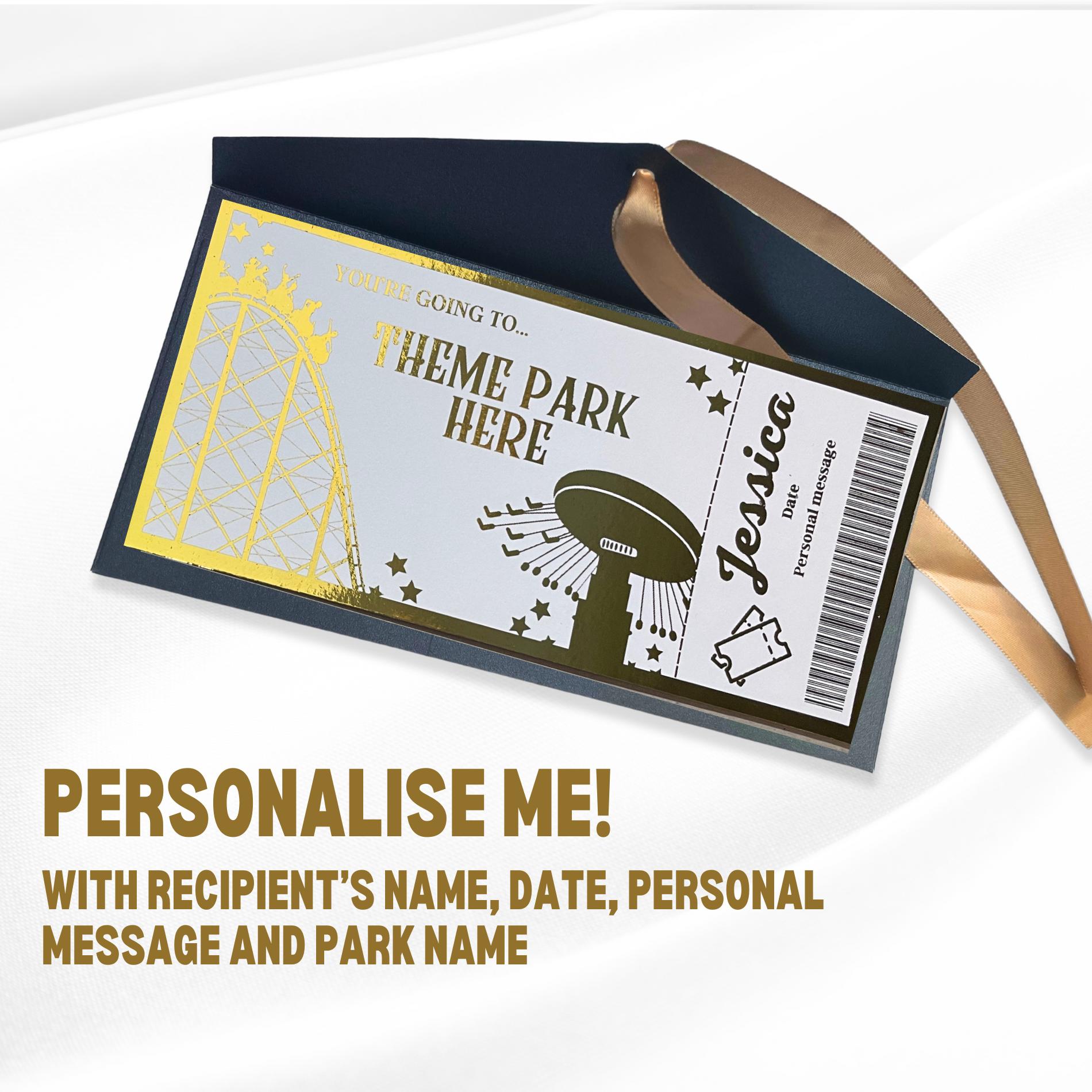 Theme Park - Ticket - Kids - Birthday - Alton Towers -holiday - Pig ...