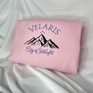 Velaris City of Starlight Custom Embroidered Sweatshirt- ACOTAR ...
