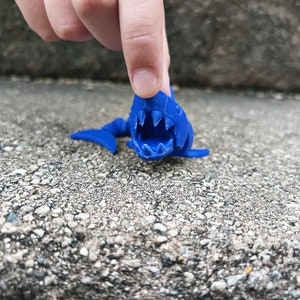 Flexible Fidget Toy Shark | Articulated | Cool 3d Printed Flexi Pocket ...
