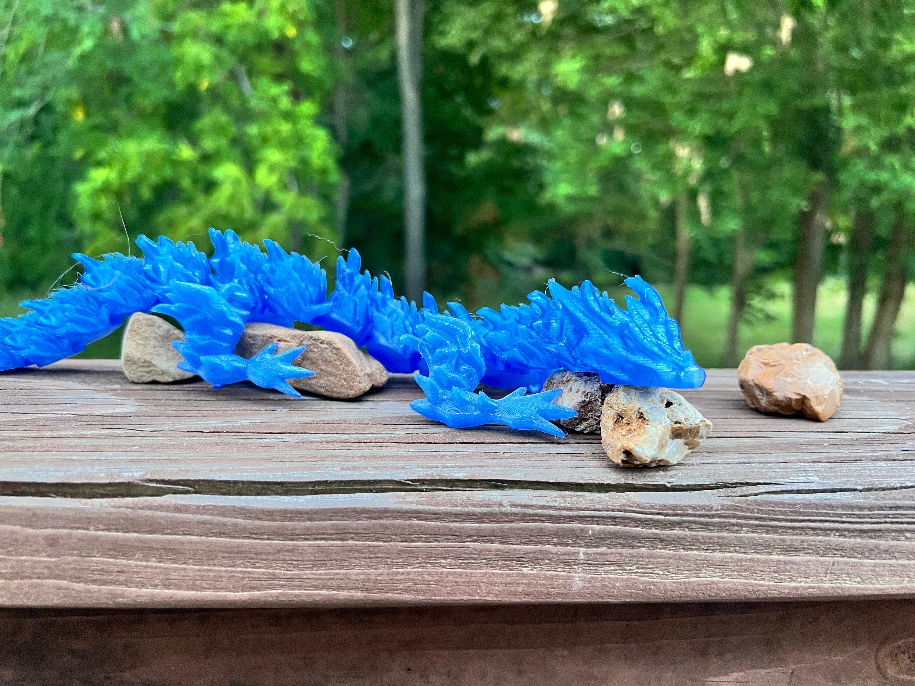 Flexible Fidget Toy | Bamboo Articulated Dragon | Multi Dual Color ...