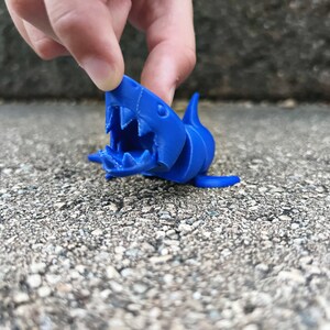 Flexible Fidget Toy Shark | Articulated | Cool 3d Printed Flexi Pocket ...