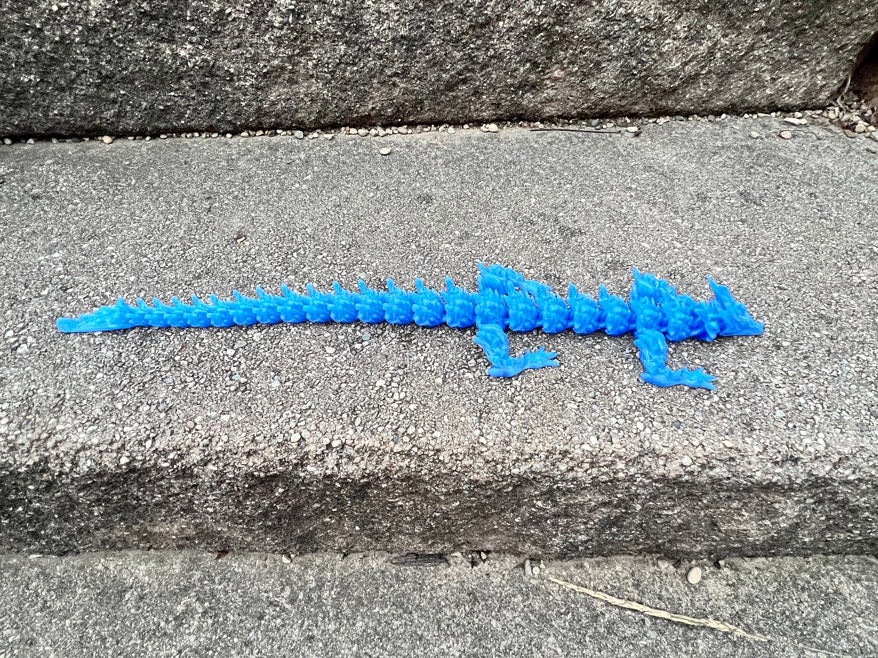 Flexible Fidget Toy | Bamboo Articulated Dragon | Multi Dual Color ...