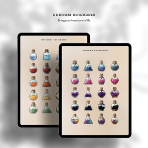 Dnd Potions and Scrolls Inventory Bundle | Fillable PDF With Custom ...