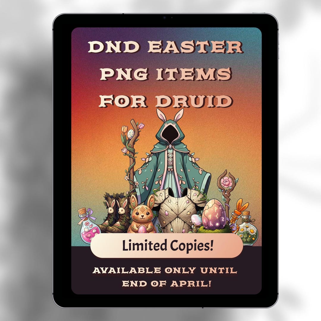 Dnd Easter Druid PNG Clipart – 16 Fantasy Digital Items With Lore | Dnd ...