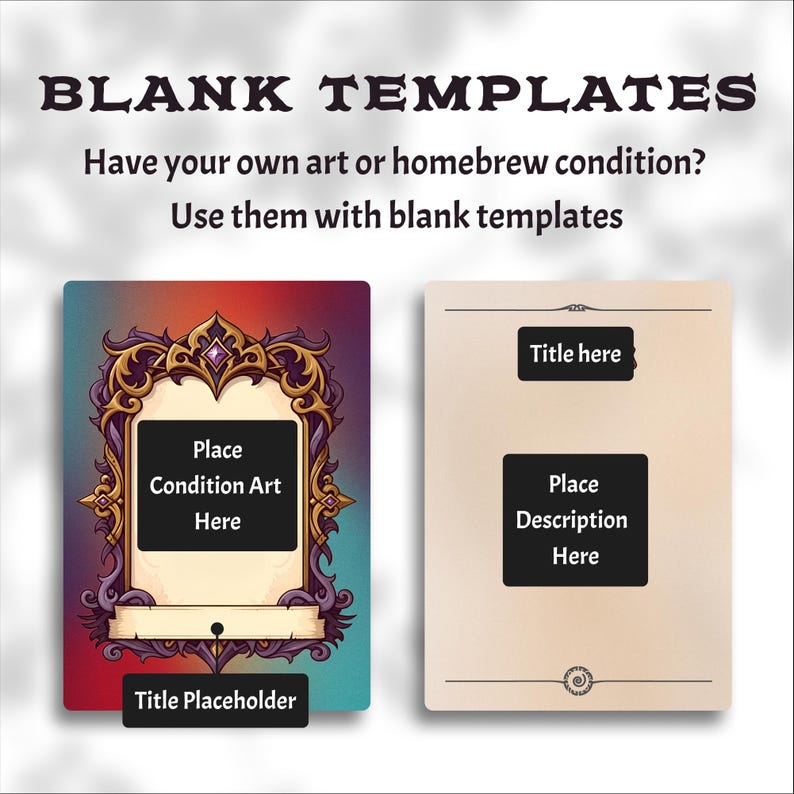 5e Dnd Condition Tokens & Cards – Printable and Digital Reference - Etsy