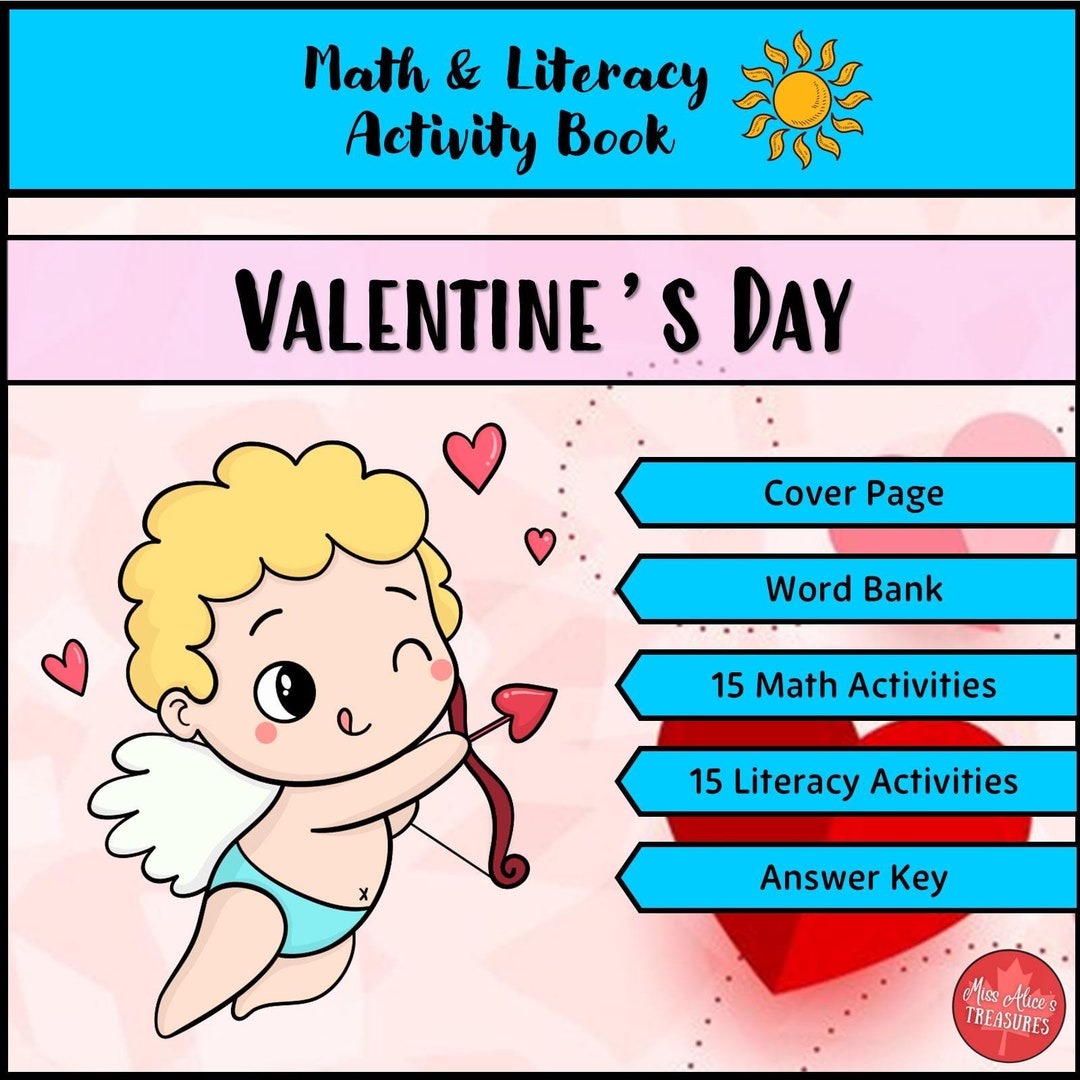 Math and Literacy Activity Pack - Valentine's Day Edition! - Etsy