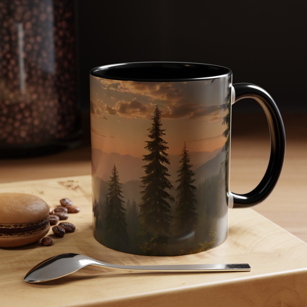 Mountain Sunrise View Mug Perfect for Nature Lovers Scenic Coffee Tea ...