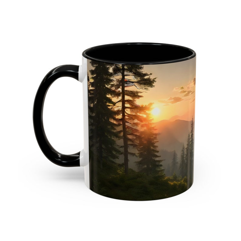 Mountain Sunrise View Mug Perfect for Nature Lovers Scenic Coffee Tea ...