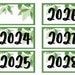 Nature/botanical Themed Flip Calendar/pocket Chart Date Cards - Etsy
