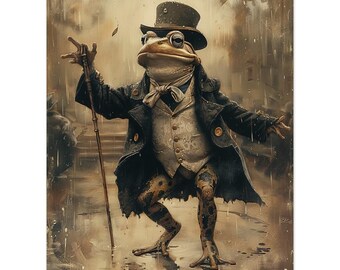 Rabbit Knight Riding Snail Fantasy Art Print - Etsy