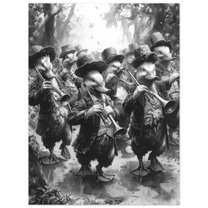 Duck Marching Band Art Print - Etsy